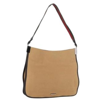 Gucci Sac bandouli&egrave;re en cuir Pre-owned - Femme - Pre-owned - Beige - Taille: ONE Size