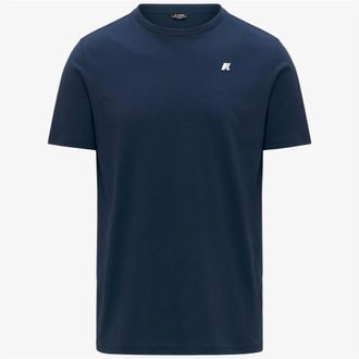 K-Way Homme, Tops, Bleu, Taille: 2XL Odom Jersey Micro Lettering Slim