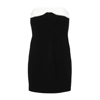 New Arrivals Schwarzes Tr&auml;gerloses Kleid mit Schleifendetail - - Dresses - Damen - Schwarzk - L
