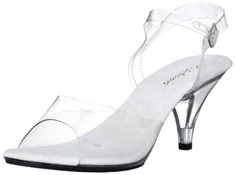 Fabulicious Damen BELLE-308 Offene Sandalen, Transparent (CLR/CLR), 41.5 EU