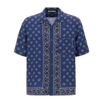 Palm Angels Stilvolle Hemden Kollektion - - Shirts - Herren - Blau - M