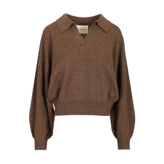 Lisa Yang Damen, Strickwaren, Braun, MGr&ouml;&szlig;e