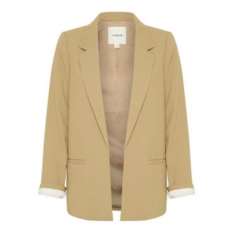 Soaked In Luxury SLShirley Fold-Up Blazer - - Jackets - Damen - Beige - L