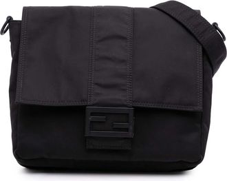 Fendi Hobo Bags - Medium Econyl Nylon Baguette Crossbody - Gr. unisize - in Schwarz - für Damen