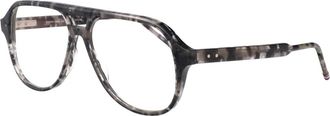 Thom Browne unisex, Accessoires, Multicolore, Taille: 59 MM Lunettes de vue Aviateur en Ac&eacute;tate