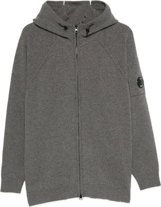 C.P. Company C.p. Company, Homme, Sweatshirts et sweats à capuche, Gris, Taille: 2XL Lens-detail Zip-up Sweat à capuche