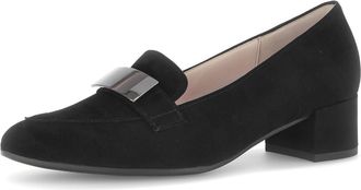 Gabor Damen Hochfront Pumps, Frauen Absatzschuhe,hoch geschlossen,Office,high Heels,Heels,hochhackige Schuhe,schwarz(Altsilber),38 EU / 5 UK