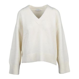 Ballantyne Femme, Pulls, Blanc, Taille: 42 FR Pull col en V