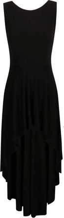 Norma Kamali Femme, Robes, Noir, Taille: 36 FR Hi Low Sleeveless X Gown