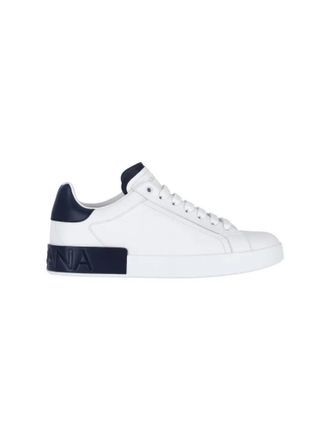 Dolce & Gabbana Low-Top Sneaker - Portofino Sneakers White - Gr. 39,5 (EU) - in Wei&szlig; - f&uuml;r Damen