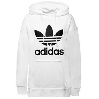 adidas Sweat &agrave; capuche Adicolor pour femme, Blanc (Hn8329), 36