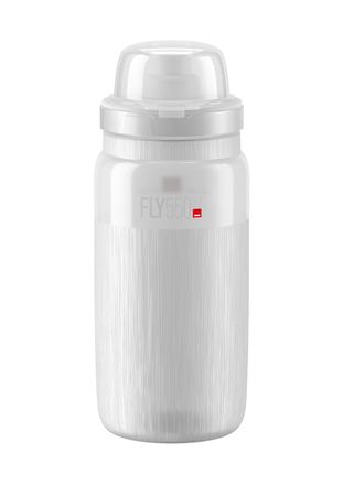 Elite Fly MTB Tex Trinkflasche - Transparent - 550 ml - Ultraleicht, Staubgesch&uuml;tzt & BPA-frei - Mountainbike & Gravel