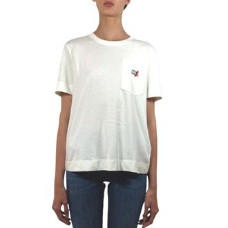 Afterlabel Baumwoll-Jersey-T-Shirt - - Tops - Damen - Wei&szlig; - M