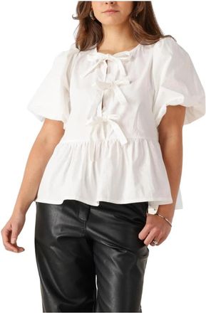 Notre-V Elegante wei&szlig;e Bluse Frederica - - Blouses & Shirts - Damen - Wei&szlig; - M