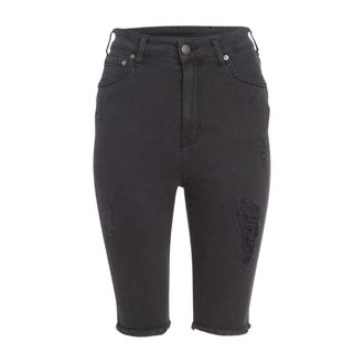 SER.O.YA Schwarze High-Waisted Denim Shorts - - Shorts - Damen - Schwarzk - W23