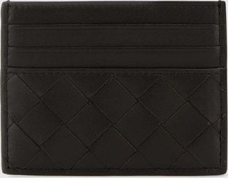 Bottega Veneta Flacher Kartenhalter aus geflochtenem Nappaleder mit 7 F&auml;chern