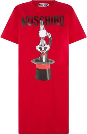 Moschino Femme, Robes, Rouge, Taille: 36 FR Graphic Short Dress