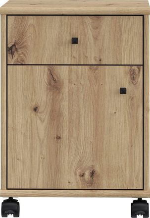 Möbelando Rollcontainer Tempra in Artisan Eiche mit Einer Schublade. Abmessungen (BxHxT) 38,6x54,2x42 cm