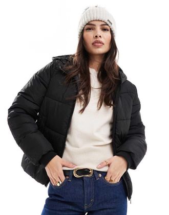 Pieces Doudoune à capuche - Noir