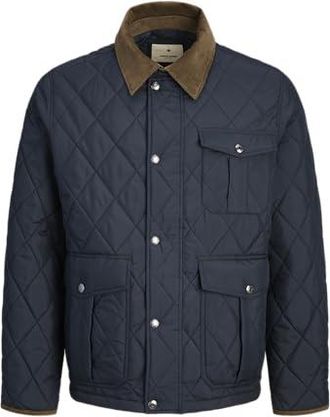 Jack & Jones Quilted Jacket Veste matelass&eacute;e Jprblubryan, Bleu Marine, L Hommes