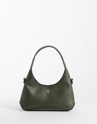 Tommy Hilfiger Everyday Mini-Umh&auml;ngetasche mit Crossbody-Riemen in Gr&uuml;n