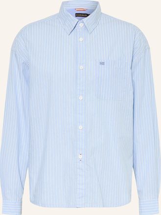 Napapijri Hemd G-Eos Oversized Fit blau