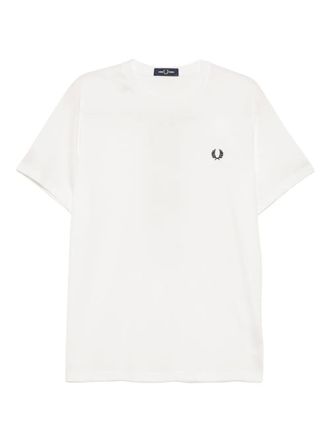 Fred Perry t-shirt à logo imprimé - Blanc