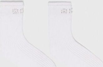 Maje Pointelle-socken Mit Perlen - Wei&szlig; - Maje