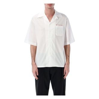 Marni Homme, Chemises, Blanc, Taille: L Bowling Shirt