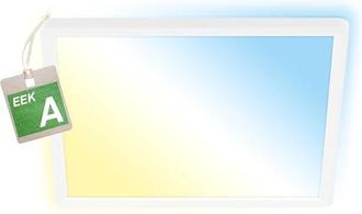 Briloner Panneau LED, classe énergétique A, 11W à 2400lm, 50.000h éclairage, plat, CCT, lumière indirecte, dalle led, panneau plafond, plafonnier, lustre salon