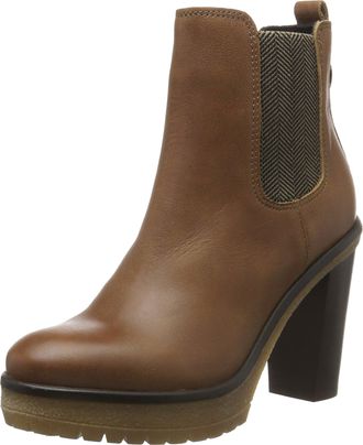 Tommy Jeans Damen C1385LEO 1A Chelsea Boots, Braun (Winter Cognac 906)