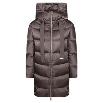 Herno A-Shape Jacke aus Satin - - Coats - Damen - Braun - L