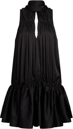 Rotate Robe courte ample satin&eacute;e