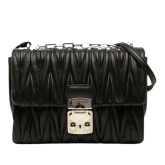 Miu Miu Sac &agrave; bandouli&egrave;re Pre-owned - Femme - Pre-owned - Noir - Taille: ONE Size