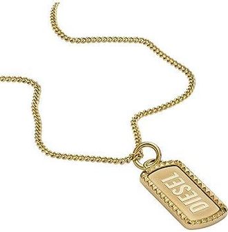Diesel Homme en acier inoxydable avec fermoir mousqueton Collier dog tag