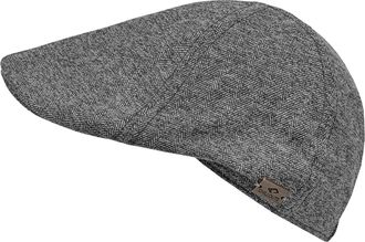 Chillouts warme Flatcap - Winter Schiebermütze für Herren in grau - Wollanteil Elliot Hat
