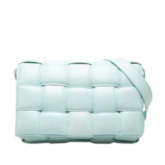 Bottega Veneta Sac bandouli&egrave;re Cassette matelass&eacute; Pre-owned - Femme - Pre-owned - Bleu - Taille: ONE Size