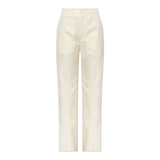 Kenzo Wollhose mit Bundfalten - - Trousers - Damen - Beige - M