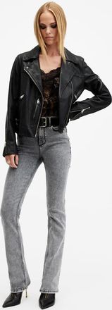 AllSaints Haldan - Jean bootcut slim - Gris