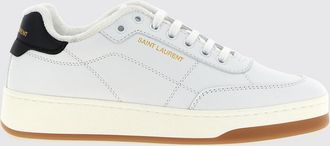 Saint Laurent Zweifarbige Low-Top-Sneakers SL/61 aus glattem Kalbsleder