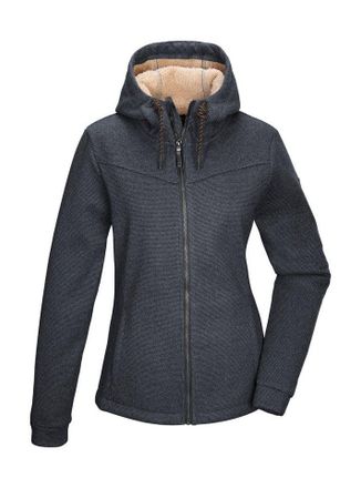 G.I.G.A. DX by killtec Fleecejacke GW 38 WMN KNTFLC JCKT Strickfleecejacke mit Teddyfutter, verstellbarer Kapuze, Kinnschutz