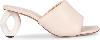 J.W.Anderson Femme, Chaussures, Blanc, Taille: 37 EU Sandale Mule &agrave; Talon Sculptural