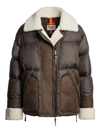 Parajumpers doudoune bordée de peau lainée - Marron