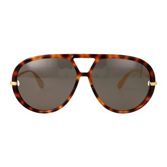 Bottega Veneta Aviator Sonnenbrille - - Accessories - unisex - Braun - 63 MM