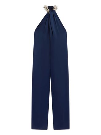 Stella McCartney combinaison &agrave; dos-nu - Bleu