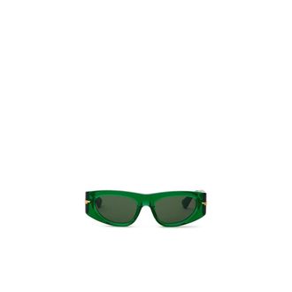 Bottega Veneta Homme, Accessoires, Vert, Taille: ONE Size Lunettes de soleil en ac&eacute;tate