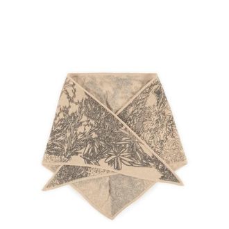 Petrusse &Eacute;charpe triangle imprim&eacute;e en cachemire
