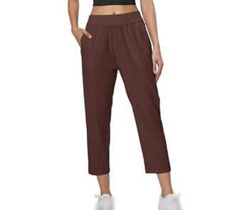 Generic Pantalon de golf l&eacute;ger pour femme avec poches, poches, pantalon de surv&ecirc;tement extensible 7/8 &agrave; la cheville pour le golf, lathl&eacute;tisme, le salon, les v