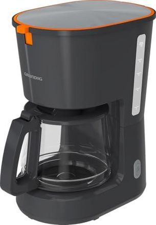 Grundig KM 5320 Filterkaffeemaschine, 900 W Leistung, Tropfstoppfunktion, Warmhaltefunktion, automatische Abschaltung, Permanentfilter, 1,25 Liter Glaskanne m