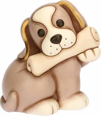 Thun Hund Todo mit Zeitung, gro&szlig;, Keramik, Kollektion Andere Neuheiten 2025, 15,9 x 11,7 x 16 cm